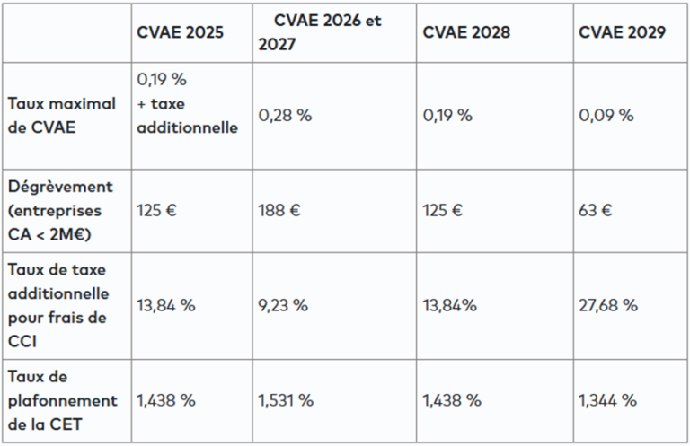 Loi de finances pour 2025 : report de la suppression de la CVAE et instauration d’une ...